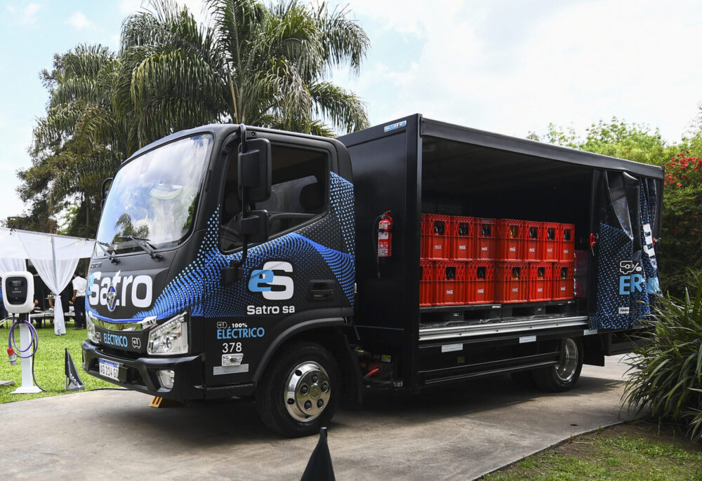 Satro incorporó su primer camión eléctrico ⋆ autotransportetv.com.ar